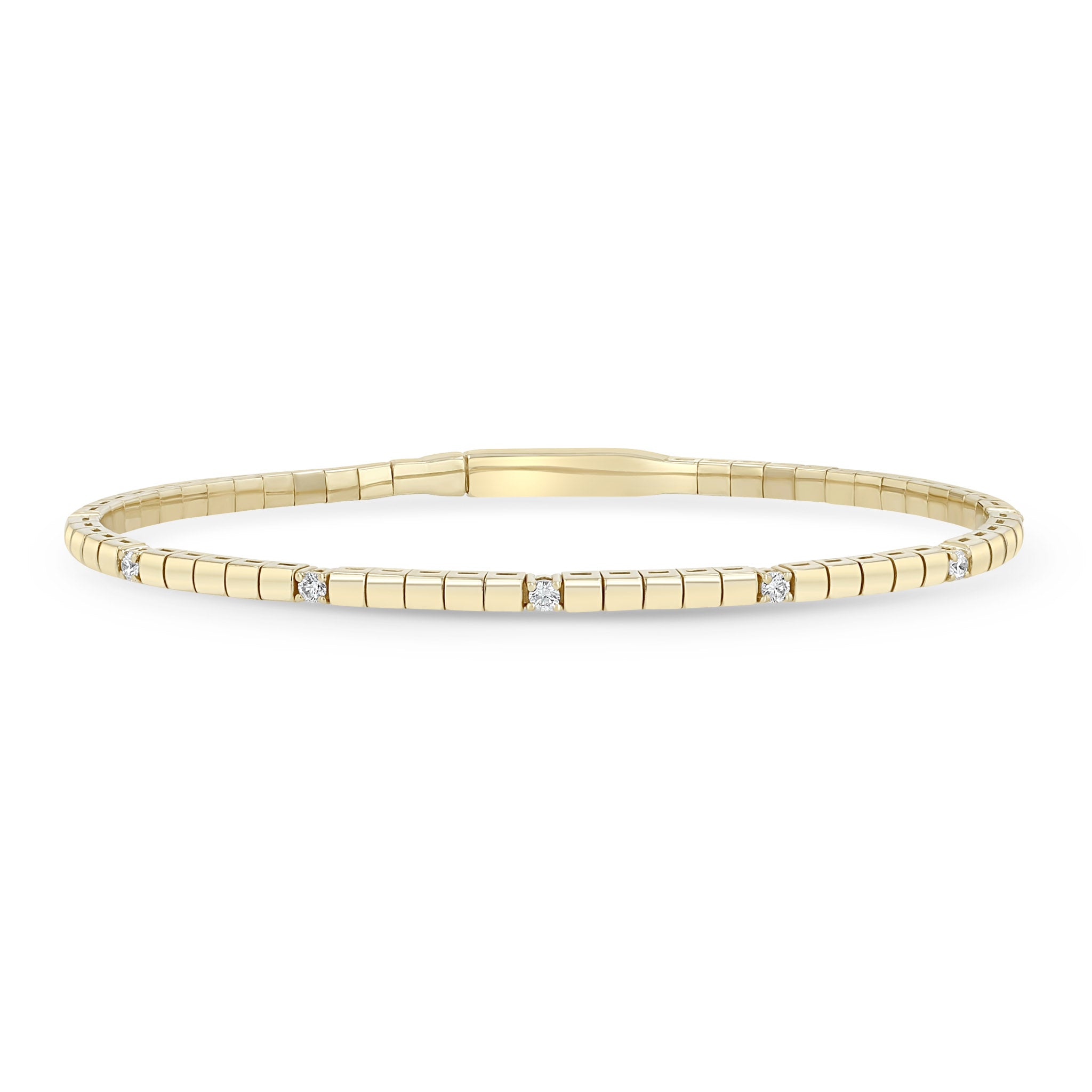 14k Dotted Diamond Flex Tennis Bracelet – ZOË CHICCO