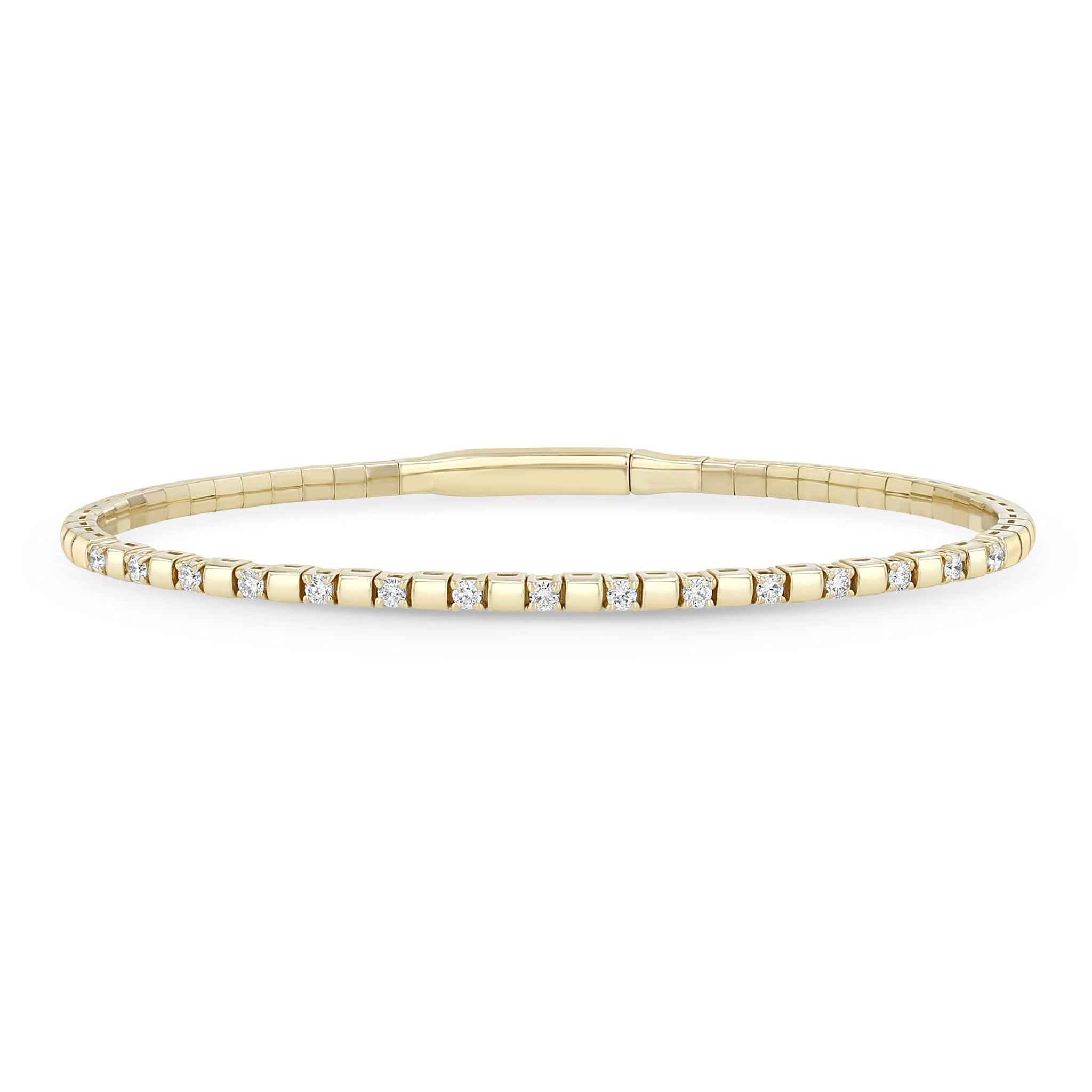 14k Alternating Diamond Flex Tennis Bracelet – ZOË CHICCO