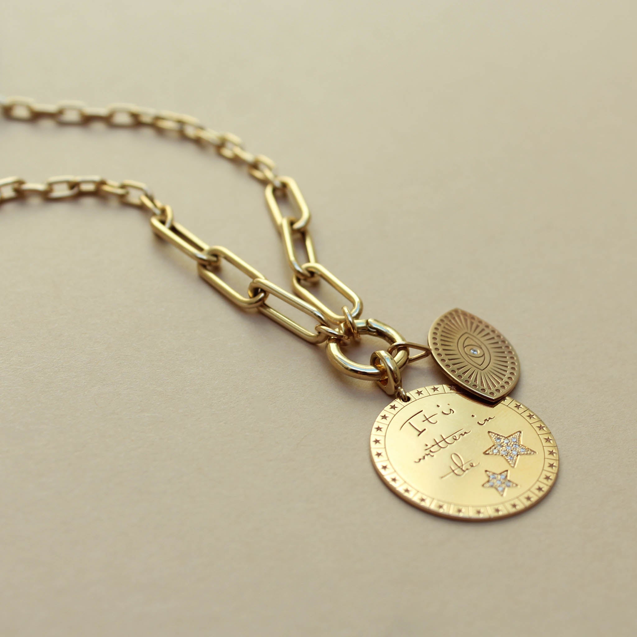 Zoë Chicco 14k Gold Mixed Medium Square Oval & Large Paperclip Chain ...