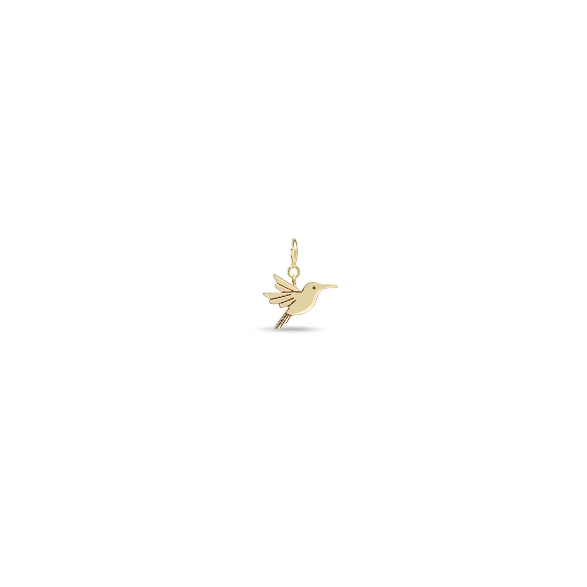 Zoë Chicco 14k Gold Midi Bitty Hummingbird Charm Pendant – ZOË CHICCO