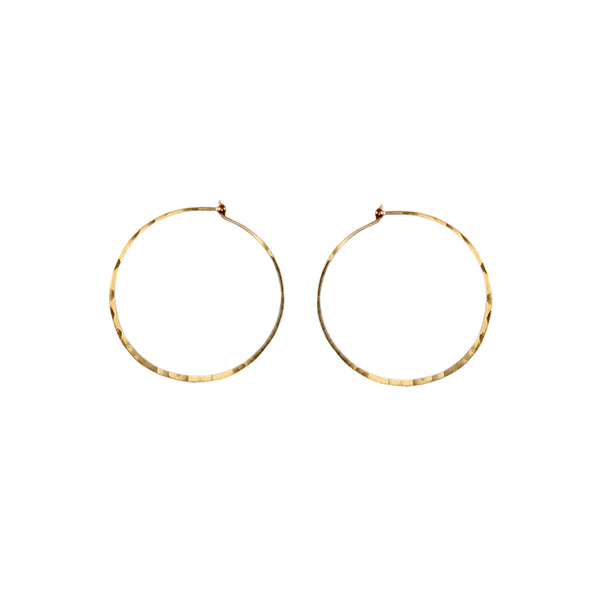 Thin gold hoops 14k store