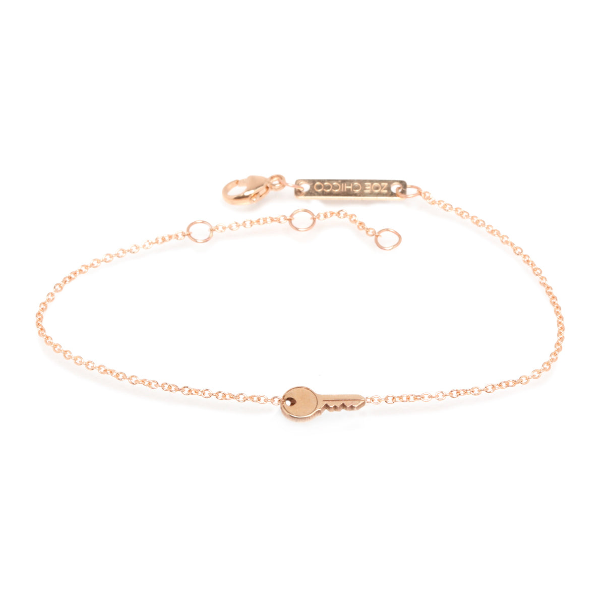 Zoë Chicco 14kt Gold Itty Bitty Key Bracelet – ZOË CHICCO